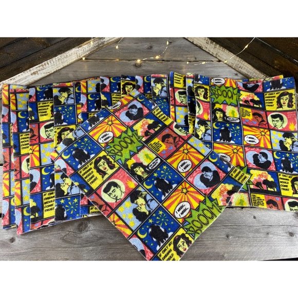 unbranded | Office | Lot Of 3 Colorful Comic Book Felt Sheets 9x12in ...